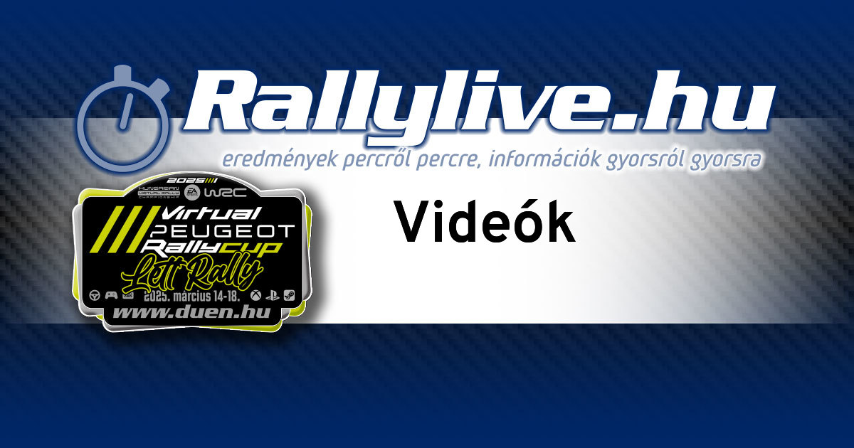 Rallylive.hu - Virtual Peugeot Rally Cup Hungary 2025 1.forduló - EA ...